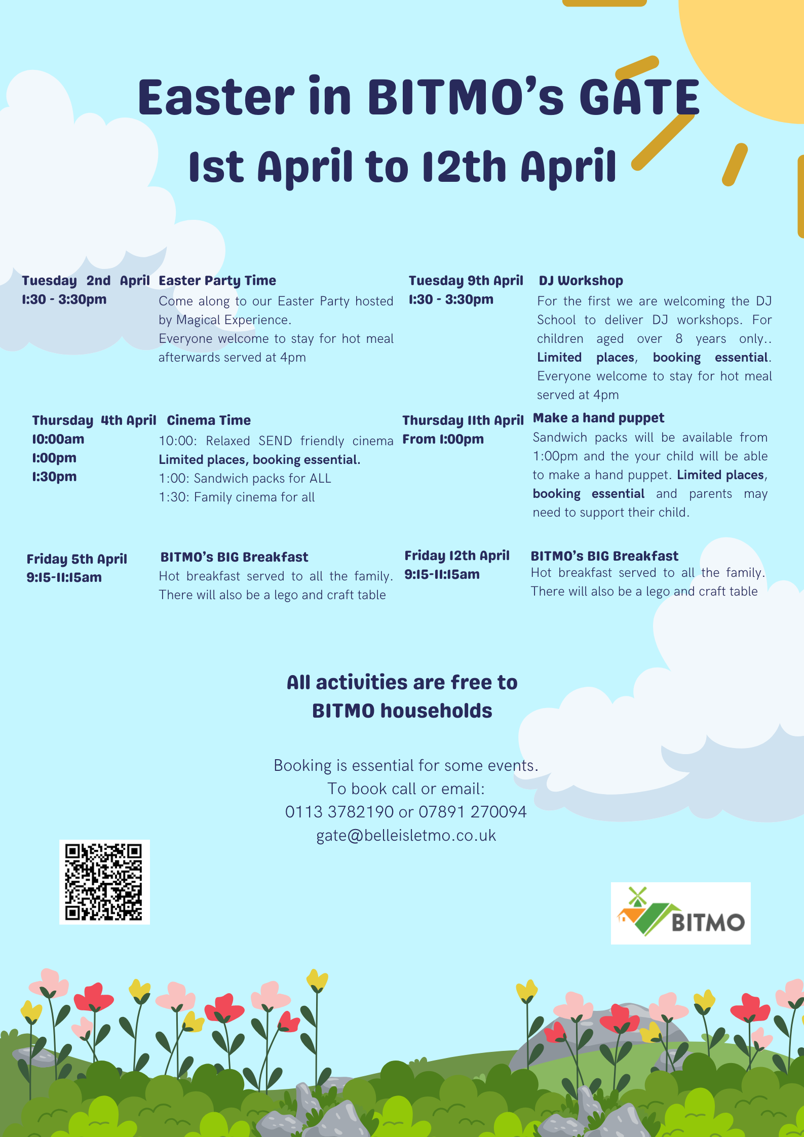 Easter holidays - free food & activities for BITMO households - Belle ...