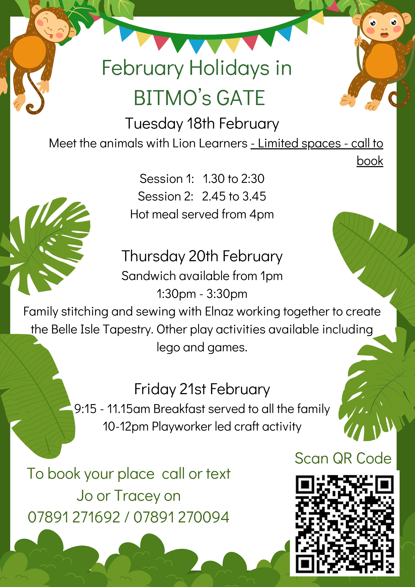 February half term food and activities - Belle Isle TMO